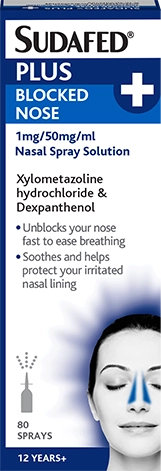 SUDAFED® Plus Blocked Nose Nasal Spray | SUDAFED®